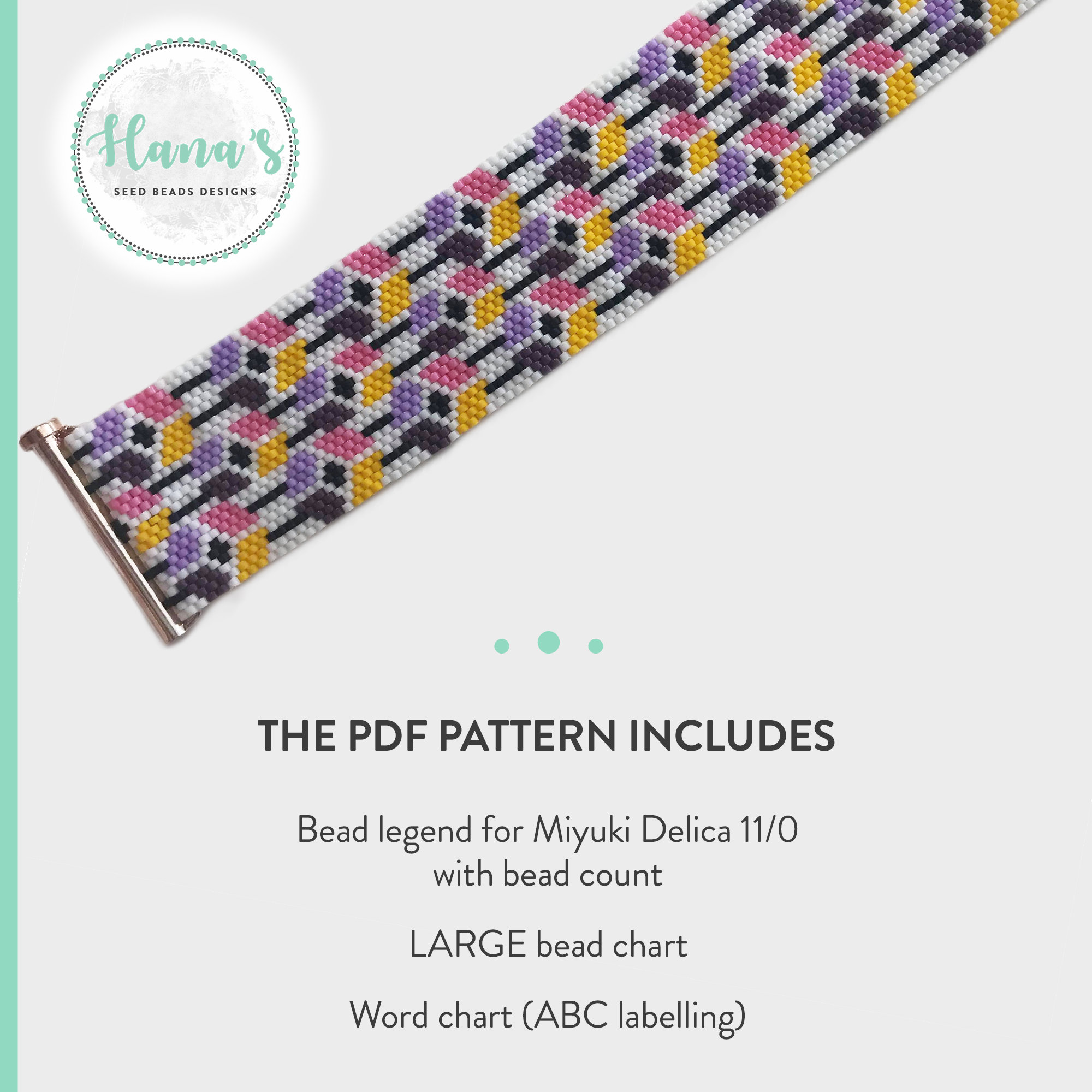 Peyote Stitch Seed Bead PDF Pattern Make Your Own Handmade - Etsy