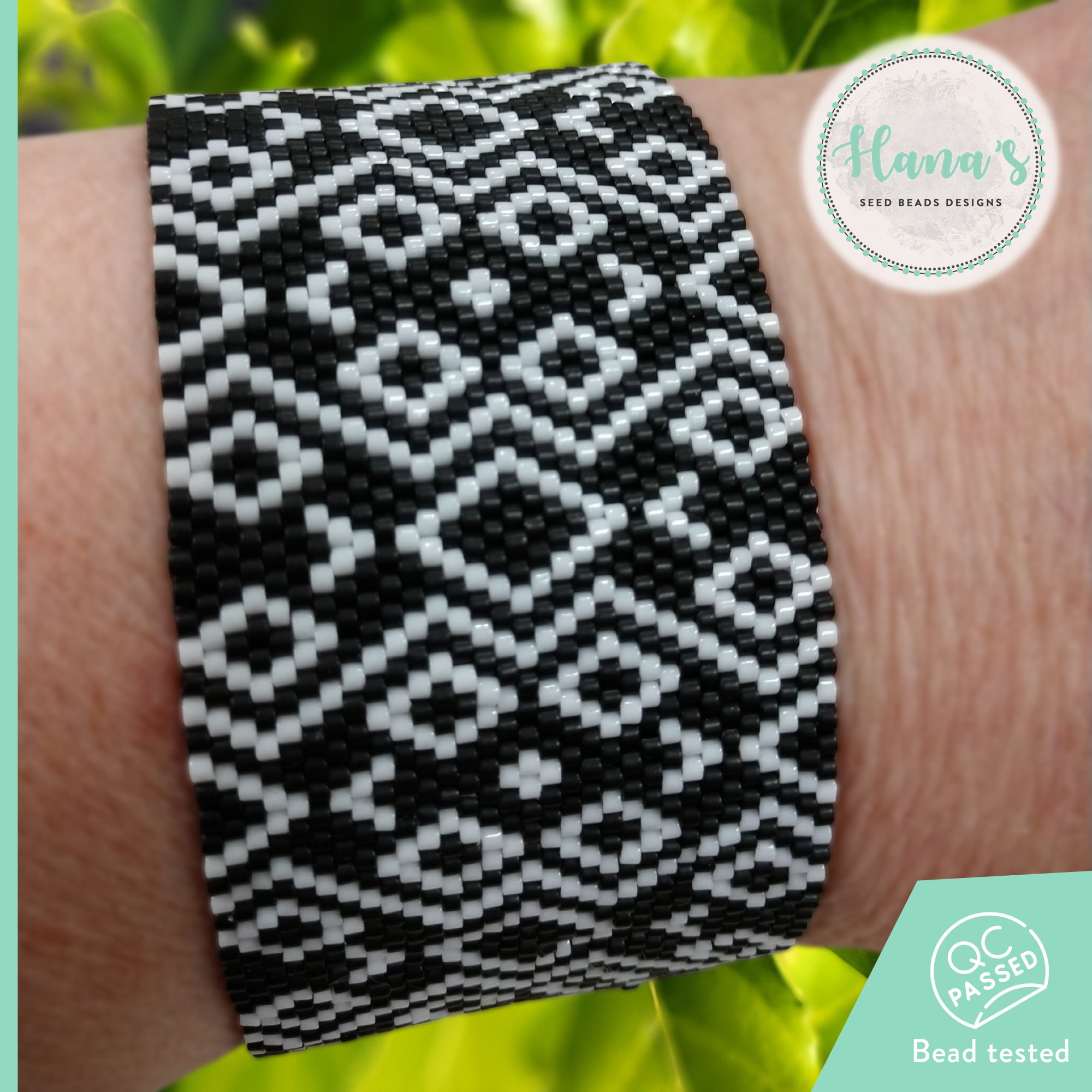 Peyote Stitch Beading Pattern PDF Instant Download Wide - Etsy