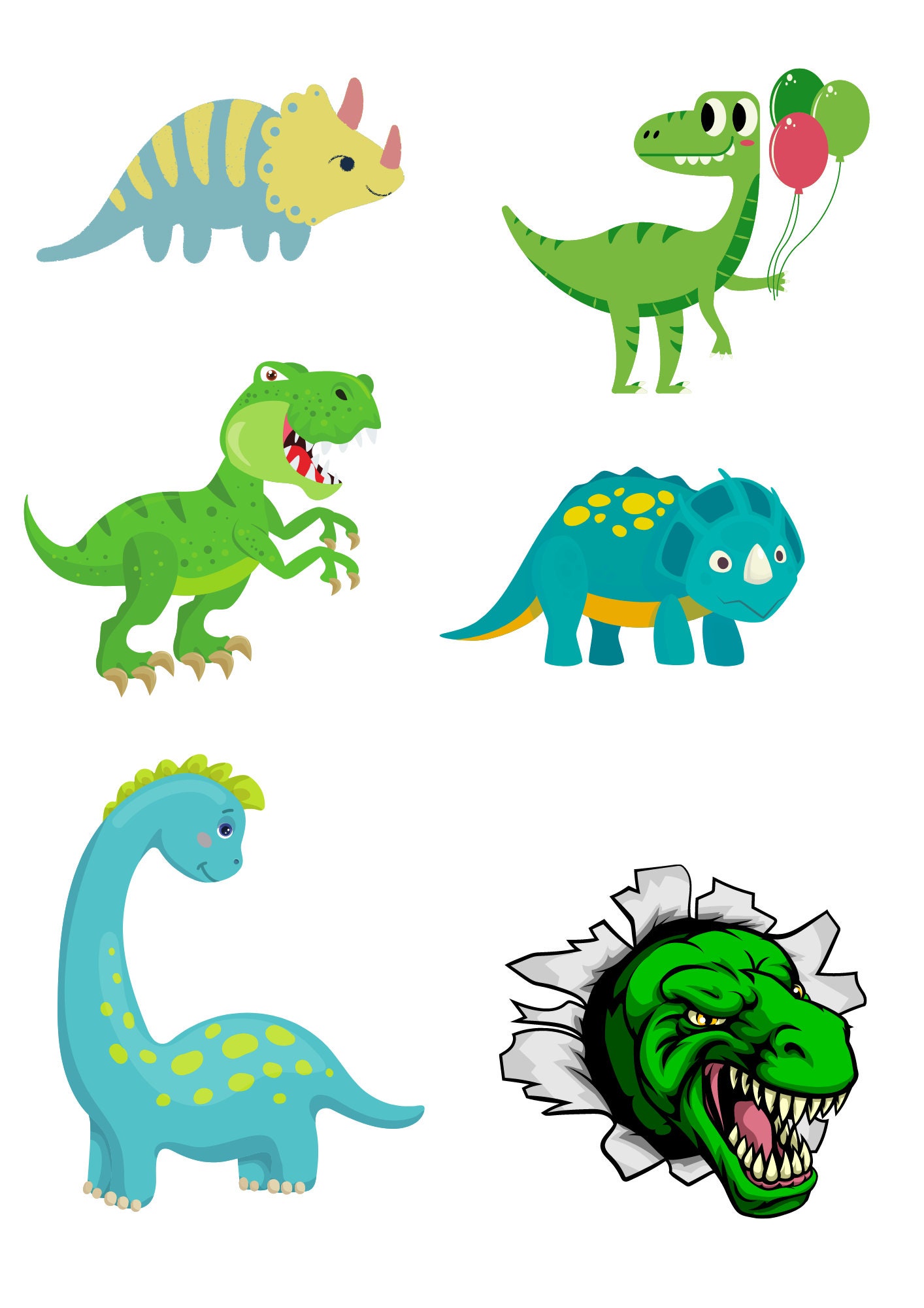 Childrens Dinosaur Printables - Etsy