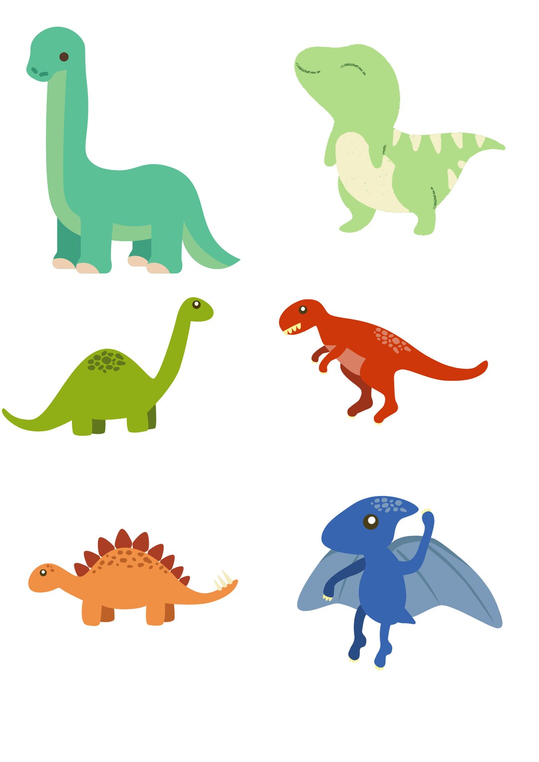 Childrens Dinosaur Printables - Etsy