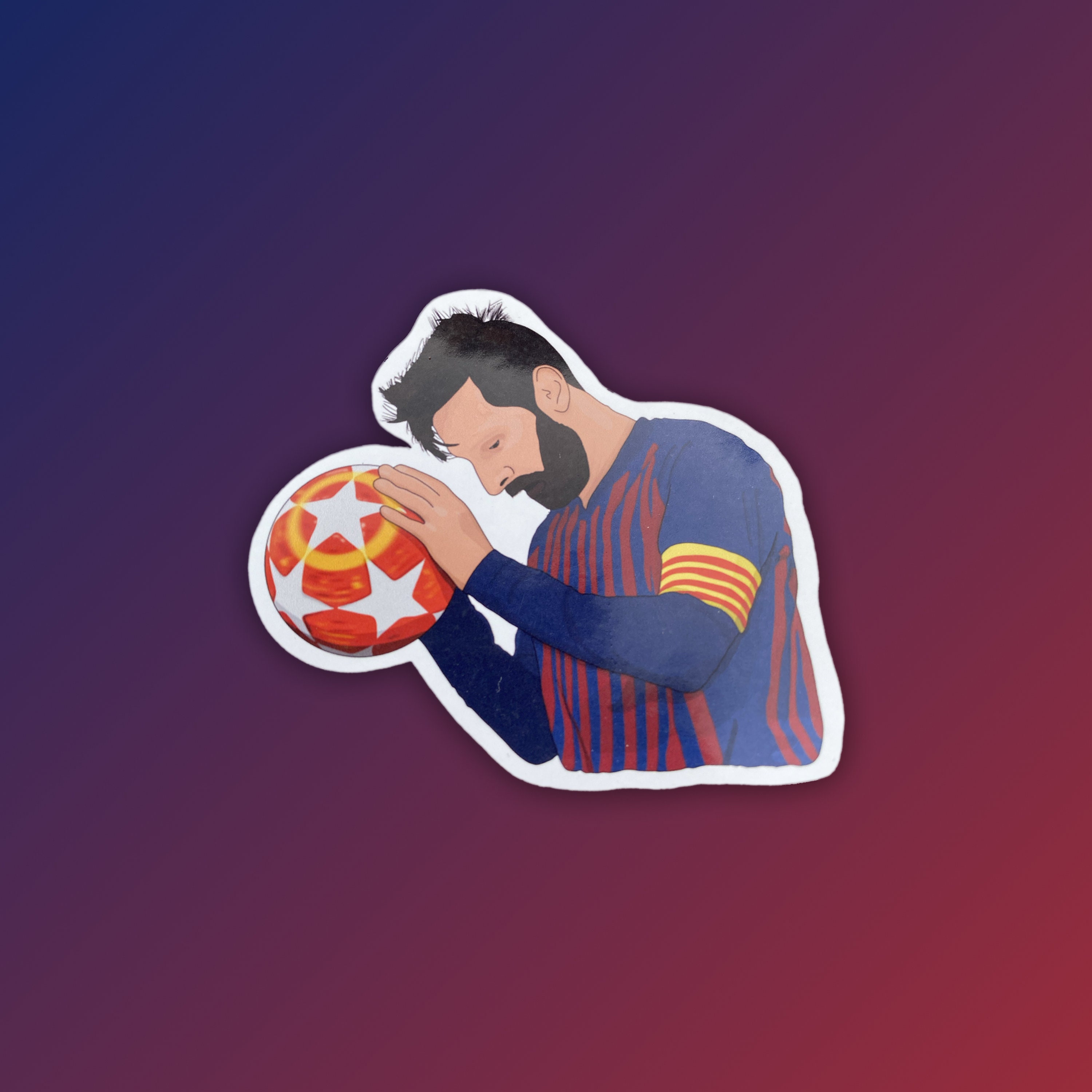 Lionel Messi glossy Waterproof sticker Lionel Messi Messi | Etsy