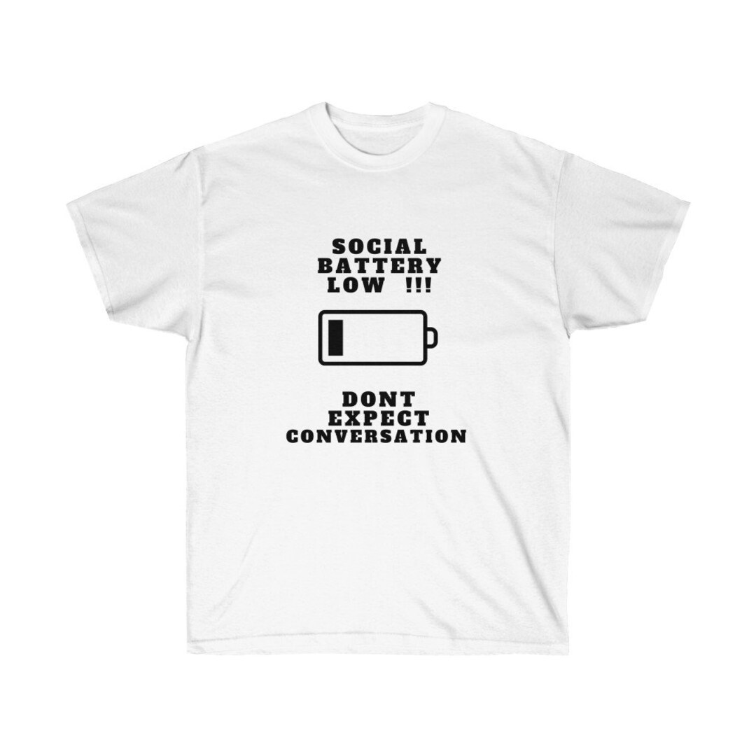 Social Battery Low Gift/introvert/funny/present - Etsy