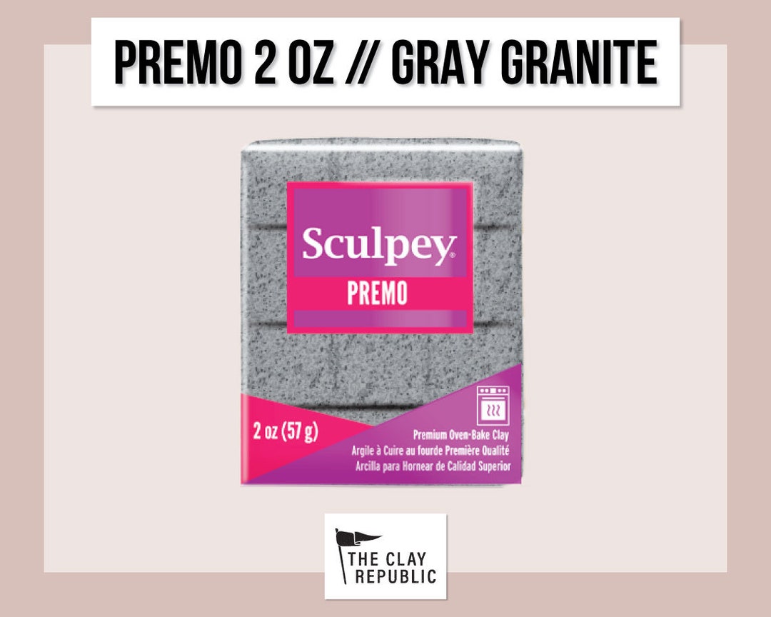 Premo Sculpey Polymer Clay 2oz Gray Granite Oven Bake Clay - Etsy
