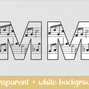 Musical Letters Clipart Set - Music, Piano, Note, Treble, Clef, Letter ...