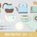 Breakfast Clipart Set - Brunch, Egg, Bacon, Image, Printable, Croissant ...