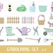 Gardening Clipart Set Garden, Tree, Hobby, Image, Printable, Dwarf ...