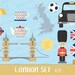 London Clipart Set - Travelling, Bridge, Tower, Image, Printable, Eye ...