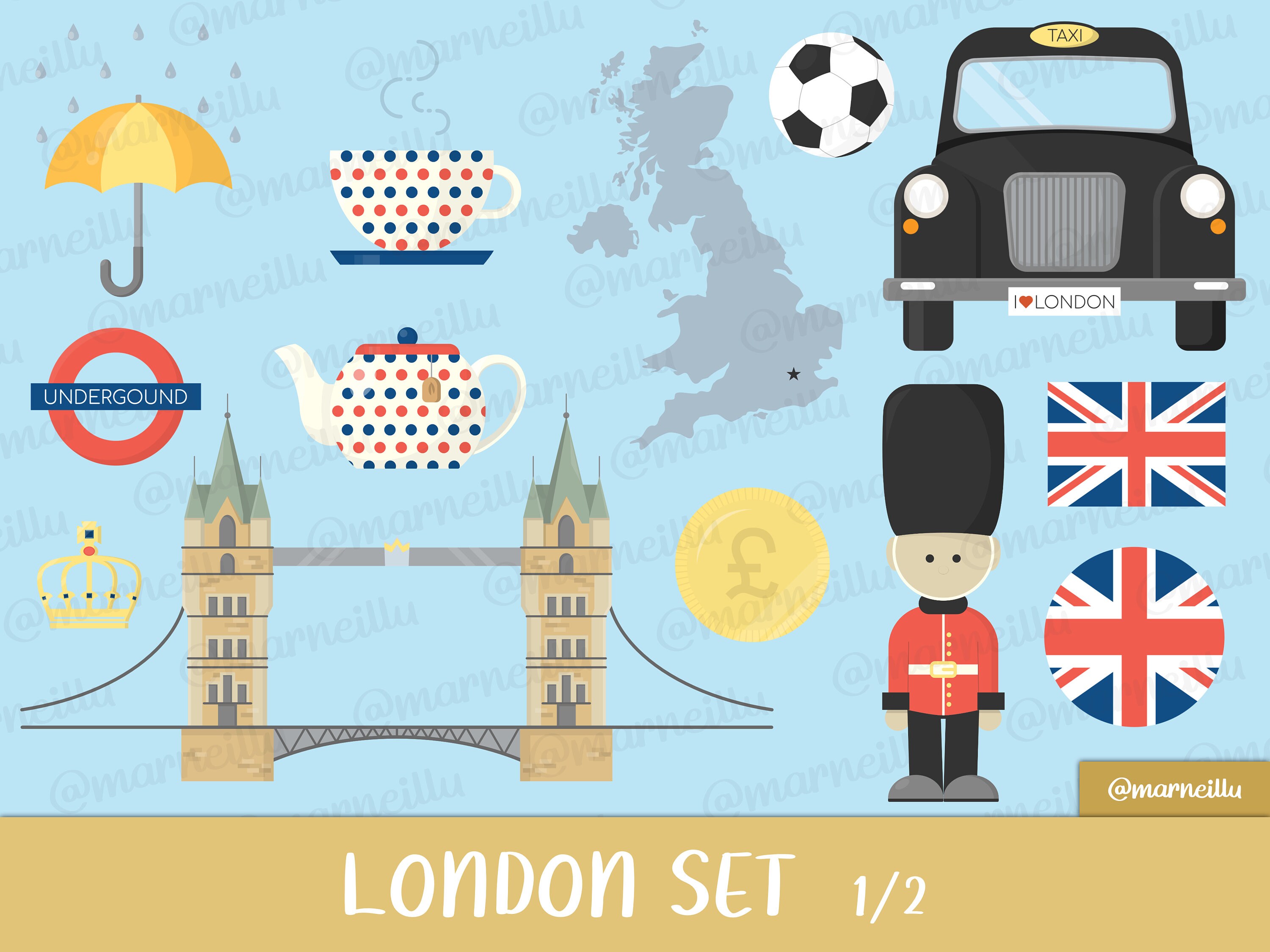 London Clip Art - England Print, Big Ben Printable, London Png, United ...