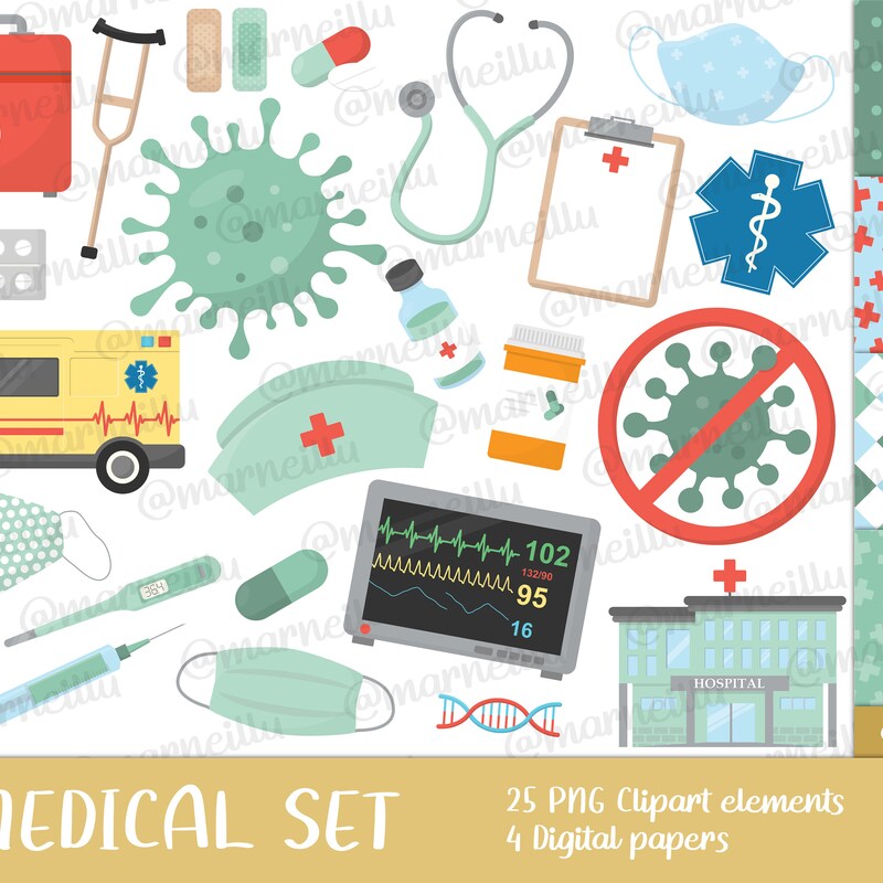 Medicine Clipart - Etsy