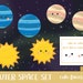 Outer Space Clipart Set - Stars, Space, Planets, Solar System, Image ...