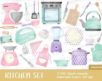 Kitchen Clipart Cooking Clipart Clipart Mixer Journal - Etsy Canada