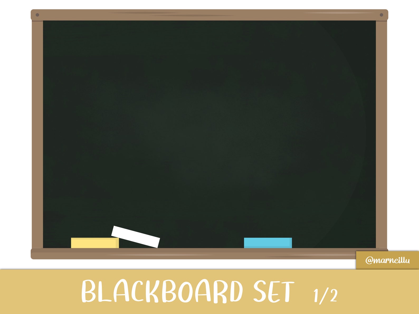 Blackboard Clipart Set - Chalk, Alphabet, Image, Printable, School ...