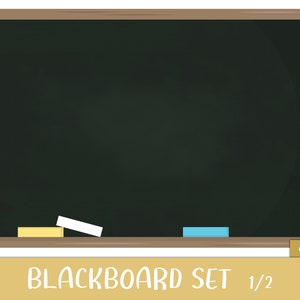 Blackboard Clipart Set - Chalk, Alphabet, Image, Printable, School ...