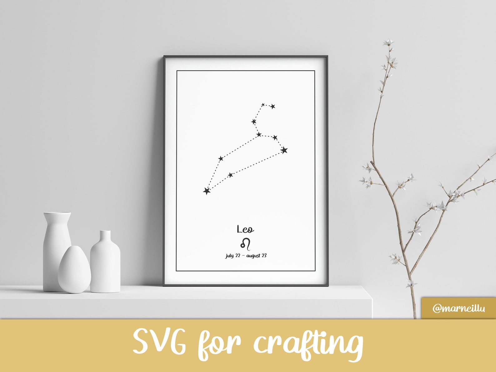 Zodiac Constellation SVG Clipart Set Stars Space Image - Etsy