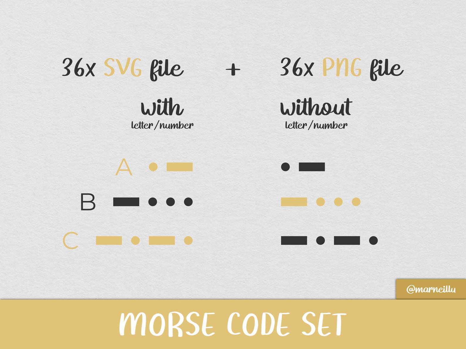 Morse Code SVG Clipart Set - Alphabet, Morsecode, Letters, Numbers ...