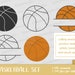 Basketball SVG Clipart Set - Image, Printable, Sport, Ball, Balls ...