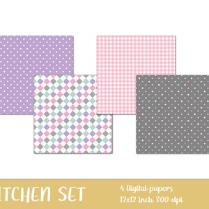 Kitchen Clipart Set - Baking, Chef, Image, Printable, Equipment ...
