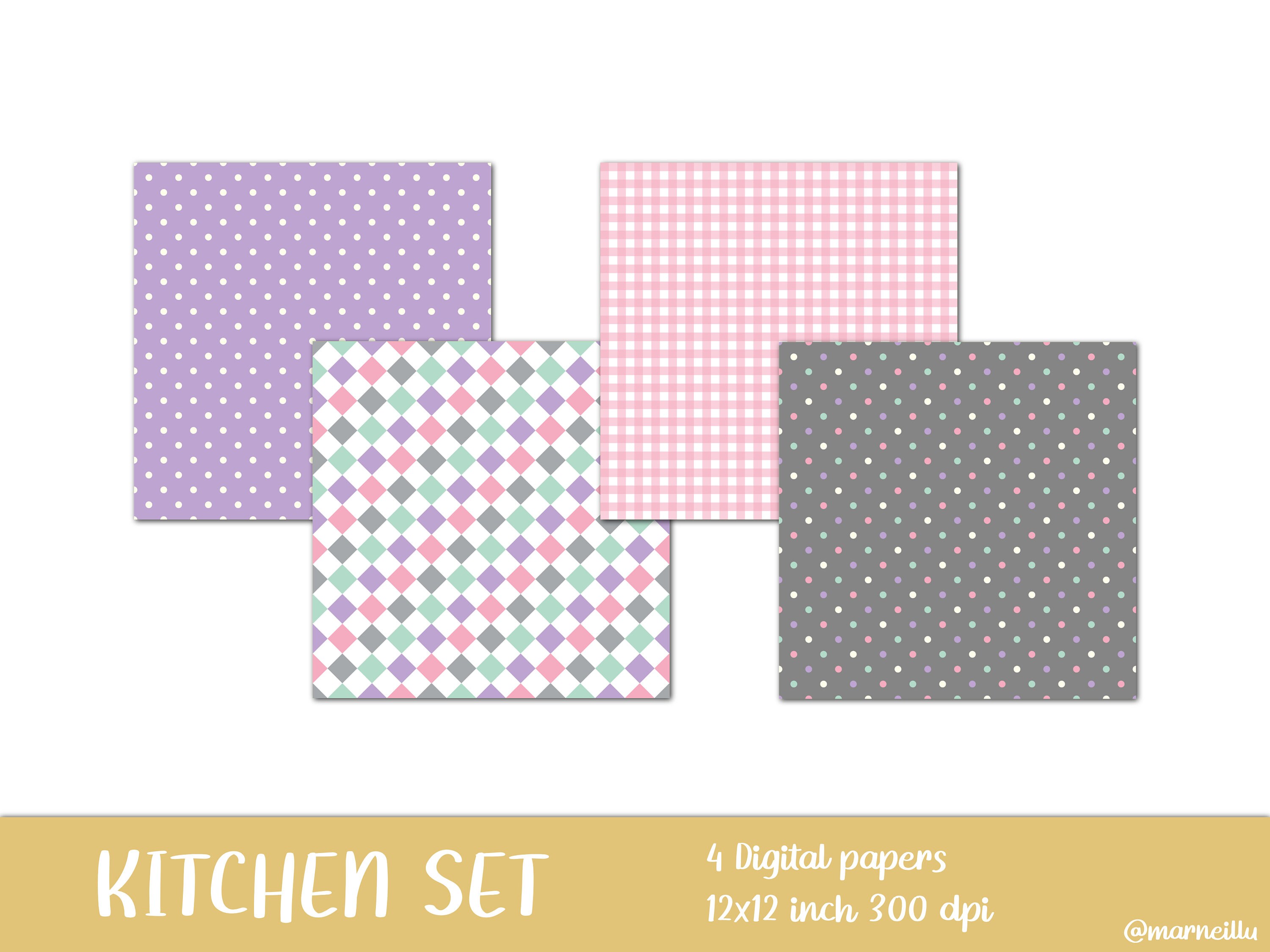 Kitchen Clipart Set - Baking, Chef, Image, Printable, Equipment ...