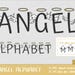 Angel Alphabet Clipart Set - Wings, Halo, Heaven, Image, Printable ...