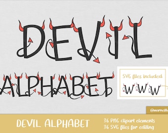 Angel Alphabet Clipart Set - Wings, Halo, Heaven, Image, Printable ...