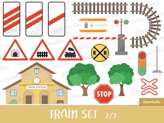 Train Station Sign Clipart