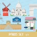 Paris Clipart Set - Travelling, Eiffel, Tower, Image, Printable ...