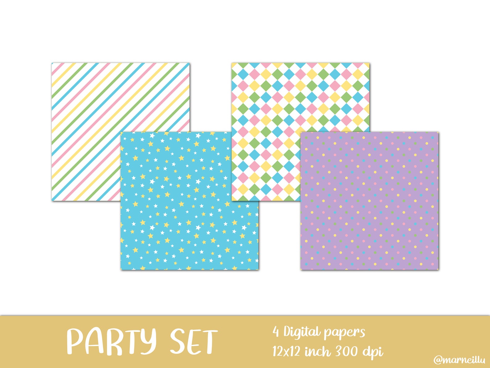 Party Clipart Set - Birthday, Invitation, Baloons, Cake, Cupcake, Gift ...