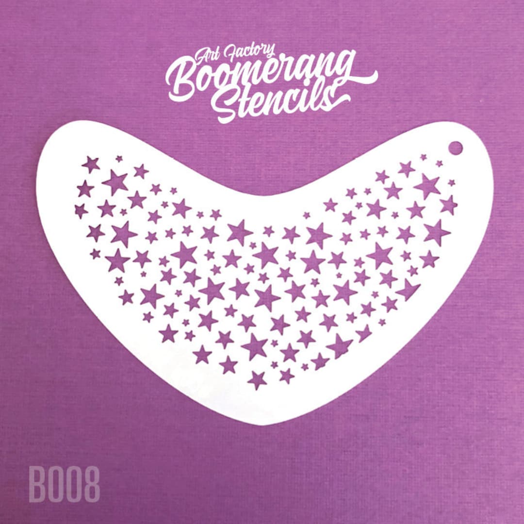 Stars Face Painting Stencil - Etsy