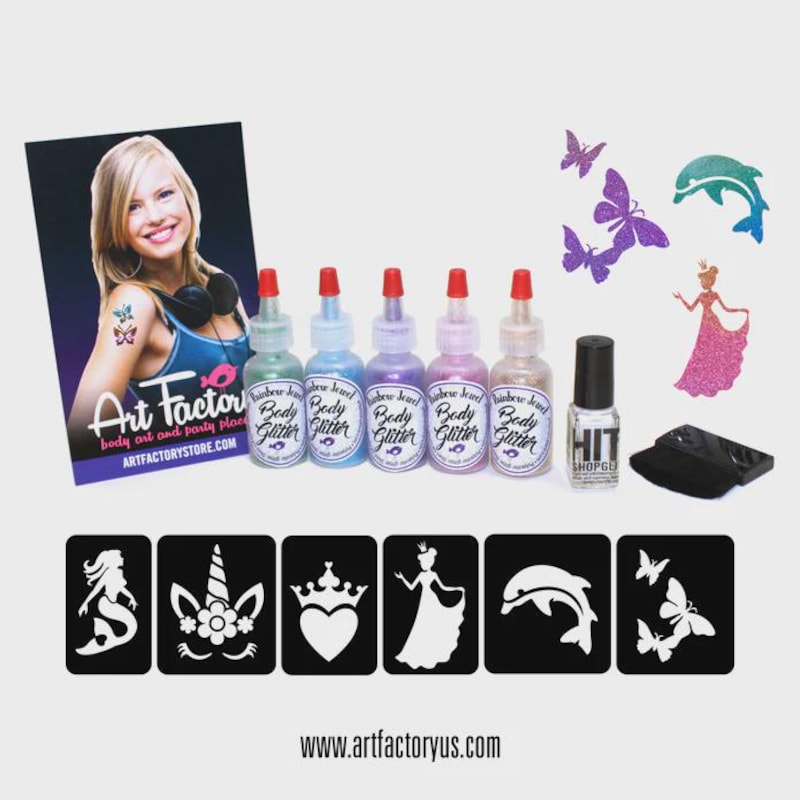 Glitter Tattoo Kit - Etsy