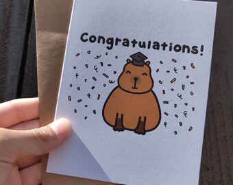 Capybara School Card - Etsy