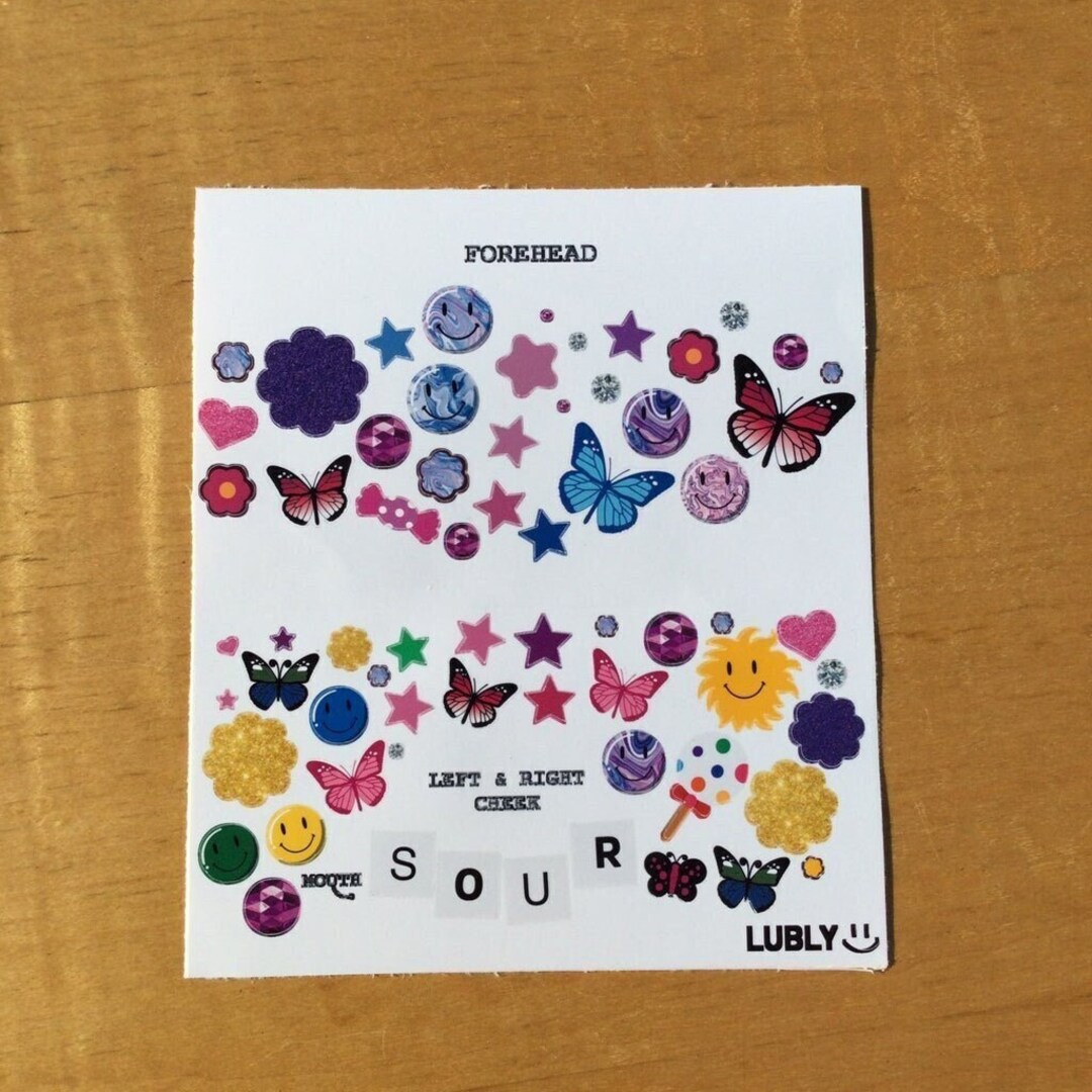 Olivia Rodrigo SOUR Album Face Sticker Sheet - Etsy Australia