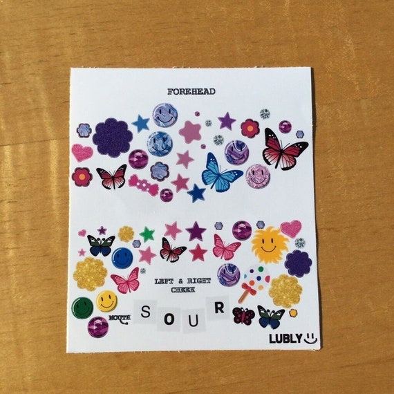 Olivia Rodrigo SOUR Album Face Sticker Sheet | Etsy
