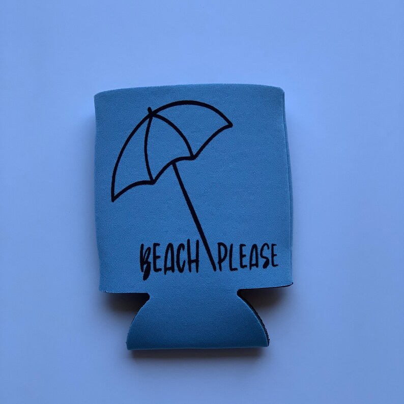 Beach Please Can Cooler, Koozies, Can Coolers, Can Huggers, Party ...
