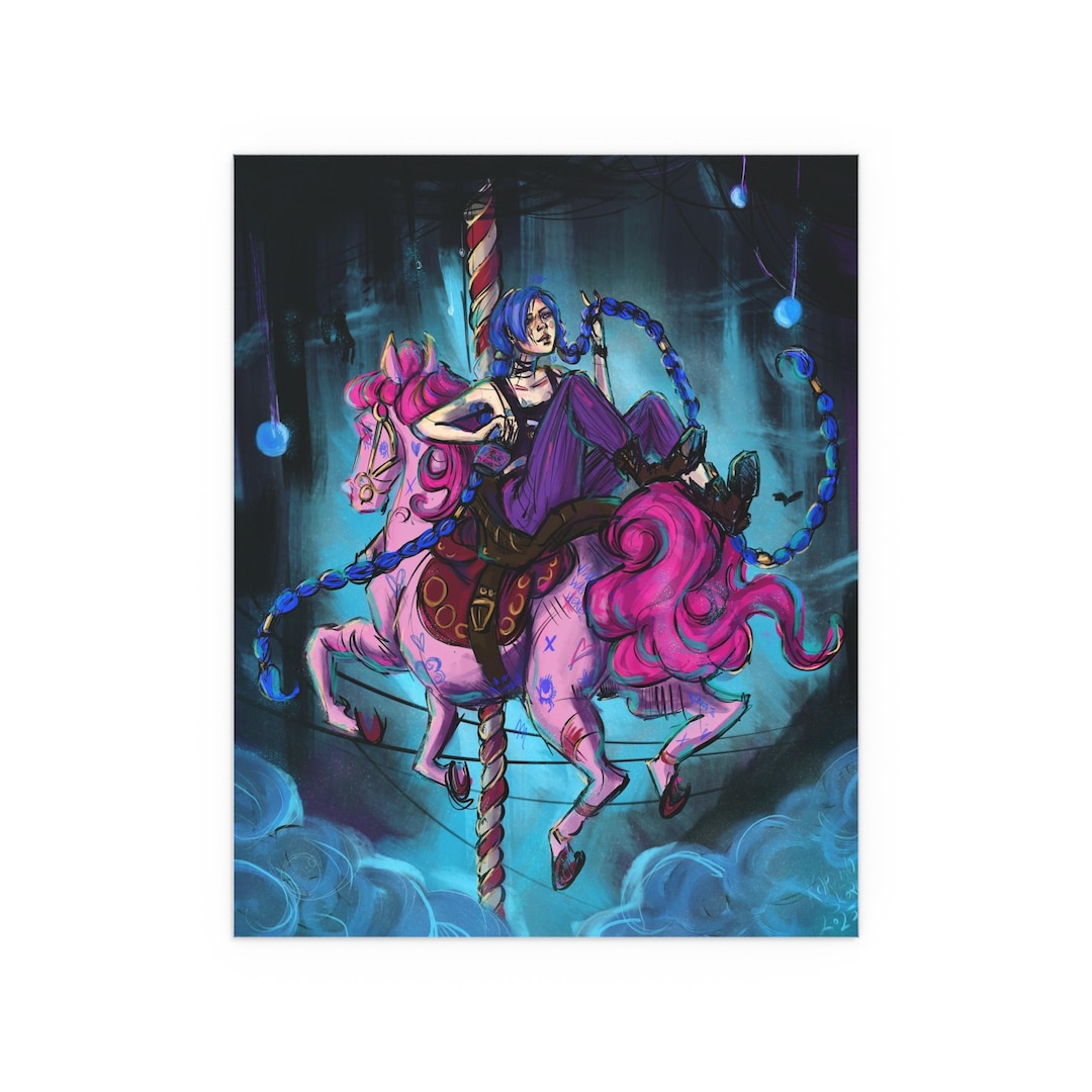 Jinx on a Carousel Horse Arcane Art Posters - Etsy UK
