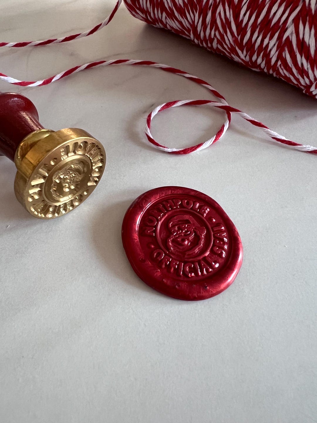 Handcrafted North Pole Wax Seal Stickers: Christmas Envelope Seals - Etsy
