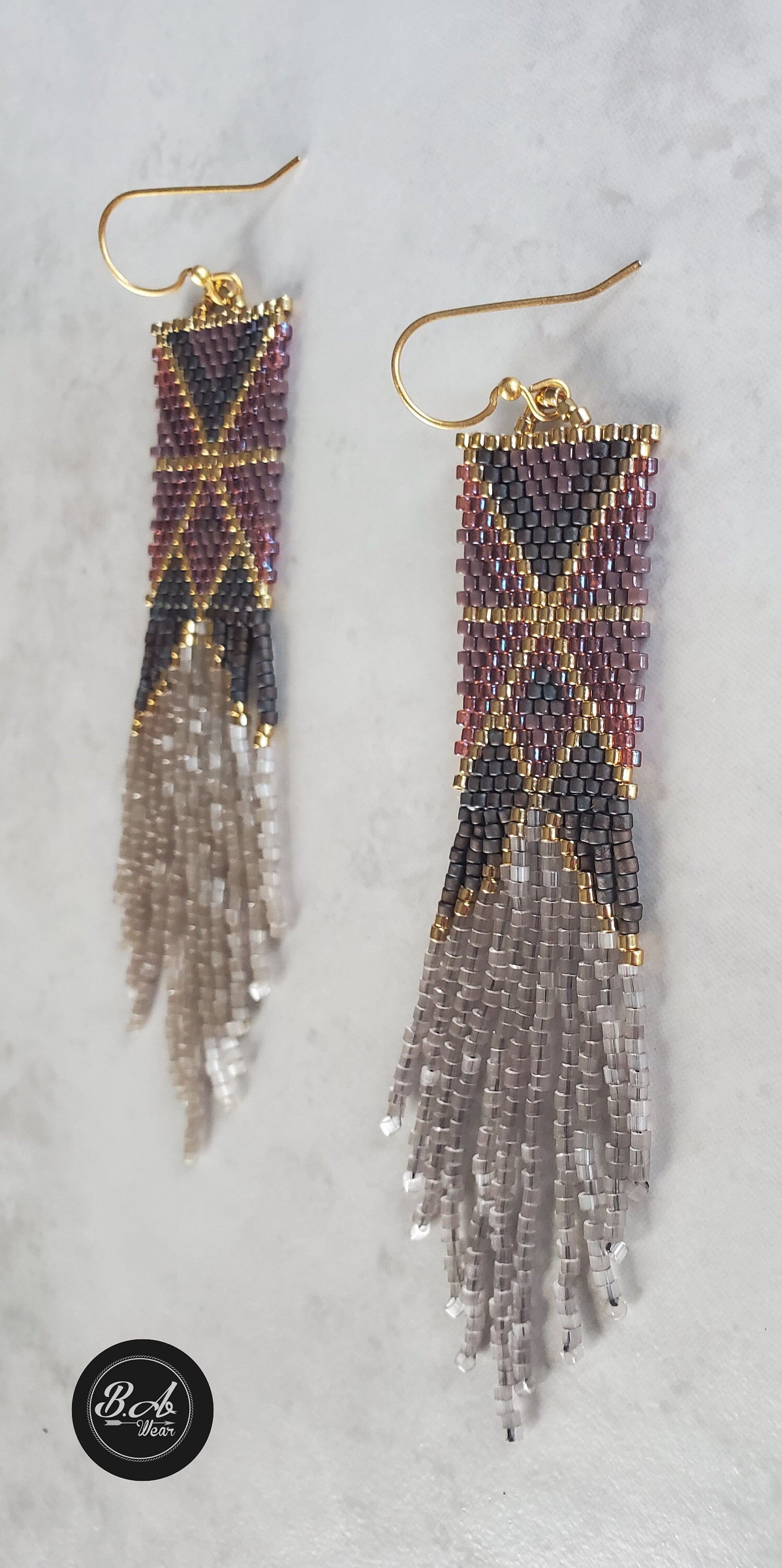 Handwoven Earrings Seed Bead Earrings Handmade Earrings - Etsy