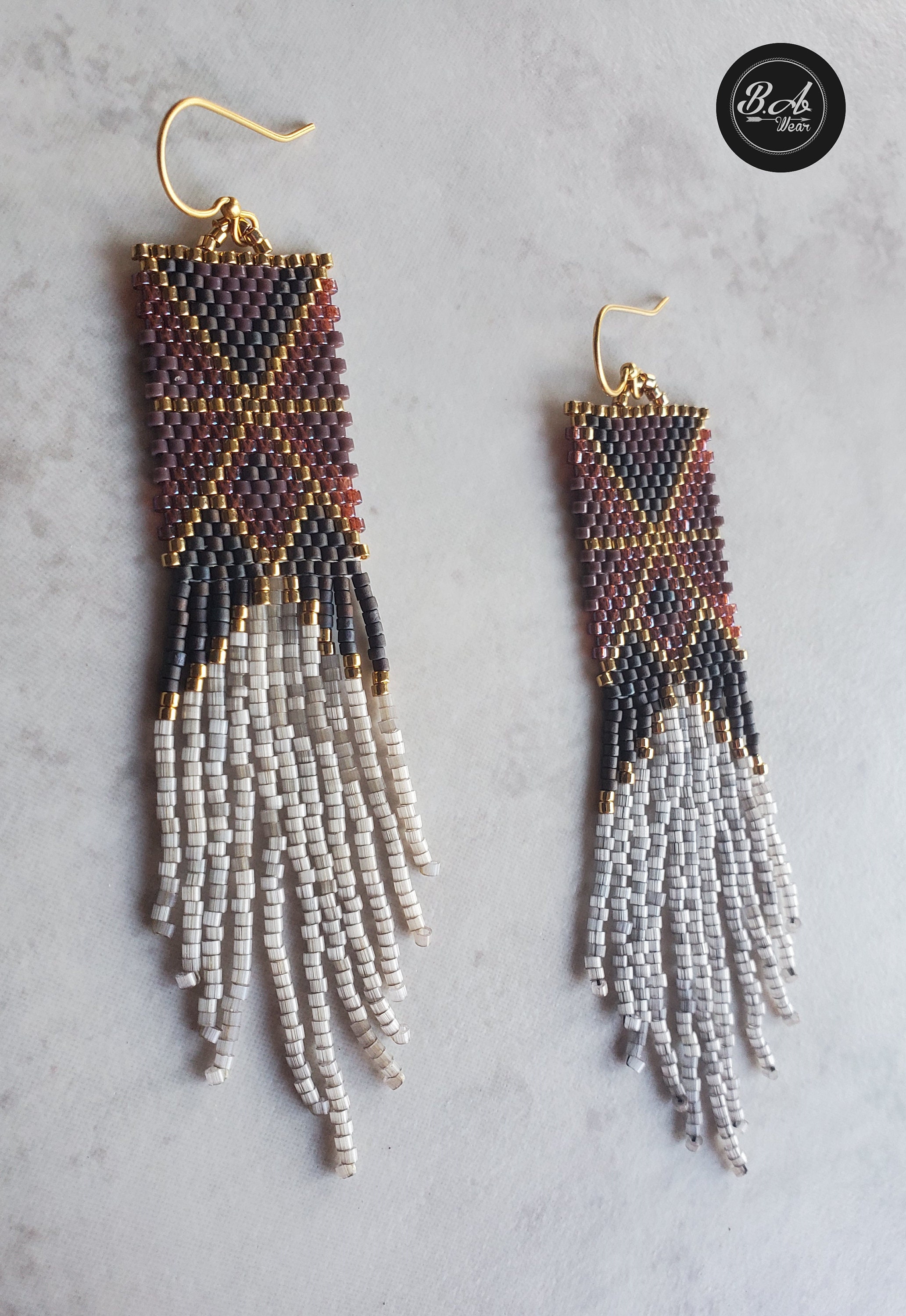 Handwoven Earrings Seed Bead Earrings Handmade Earrings - Etsy