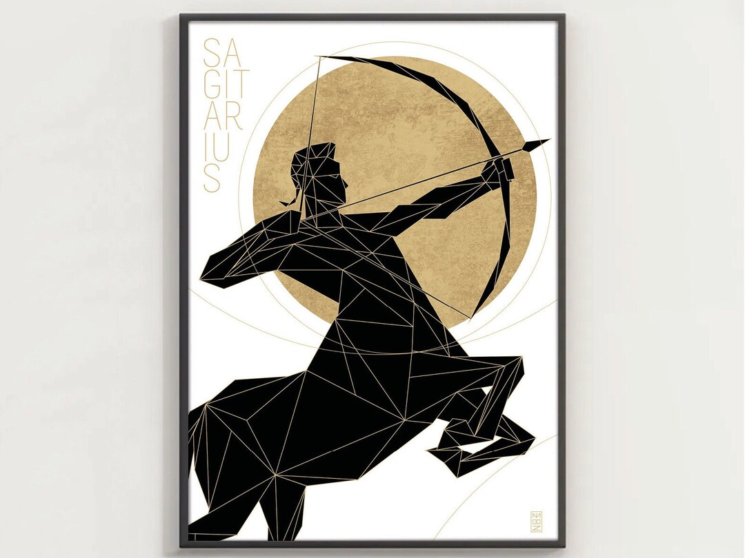 Sagittarius - Astrology Decor Sagittarius Poster - Zodiac Wall Decor ...