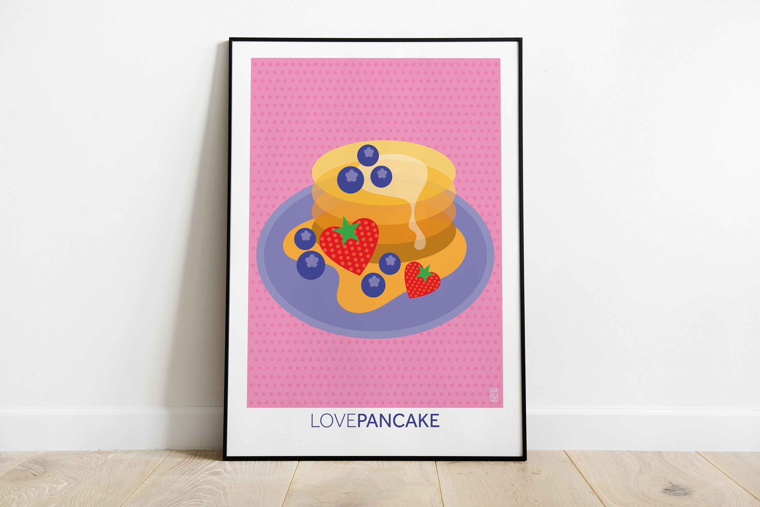 Pancake Wall Art - Breakfast Poster for Kitchen Decor, Food Lovers - Etsy