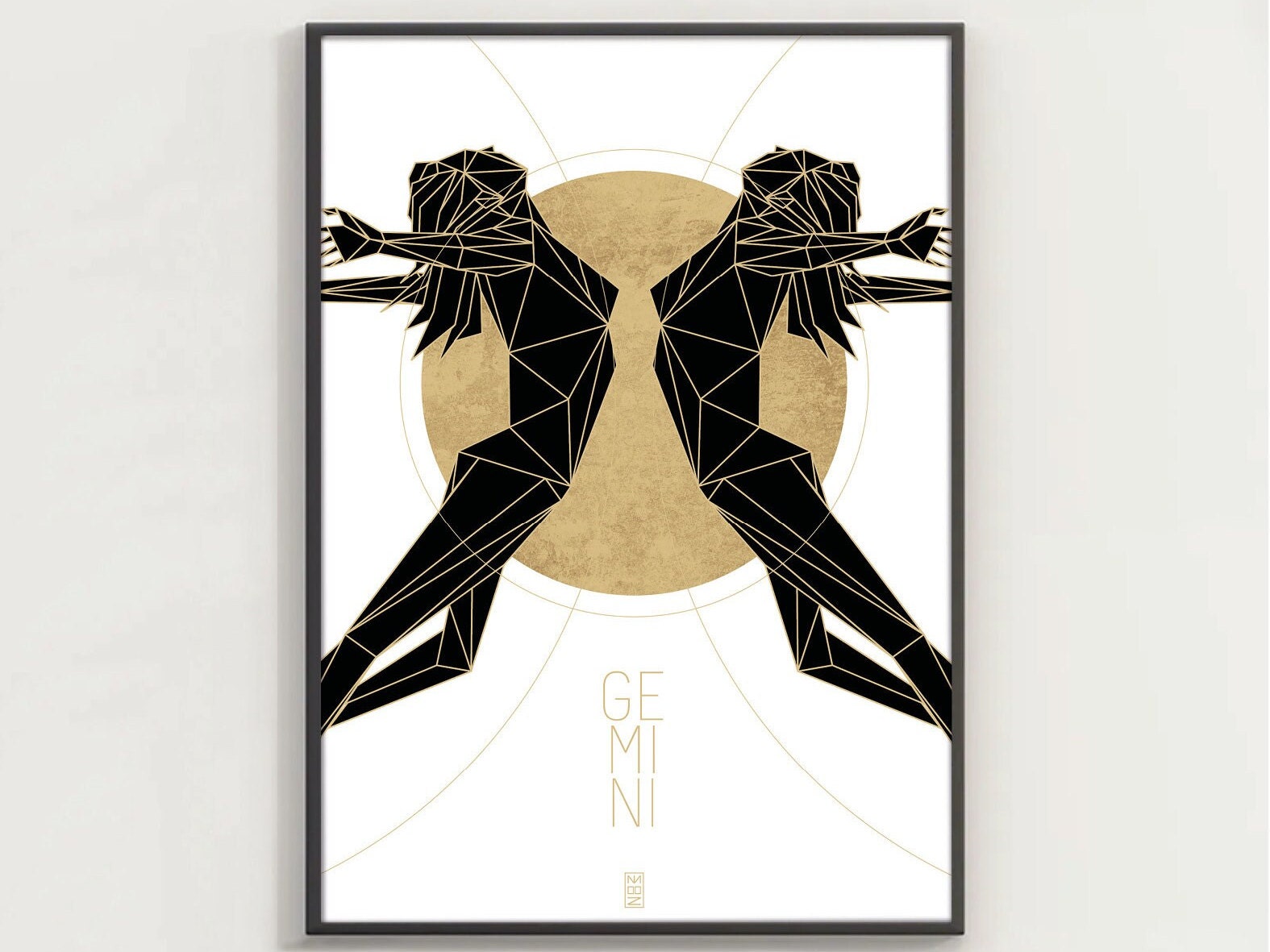 Gemini - Astrology Decor Gemini Poster - Zodiac Wall Decor for ...