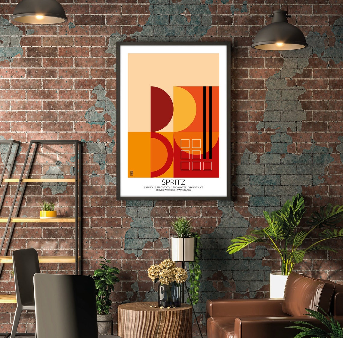 SPRITZ 1 Spritz Poster, Cocktail Poster, Minimal Art, Digital Print ...