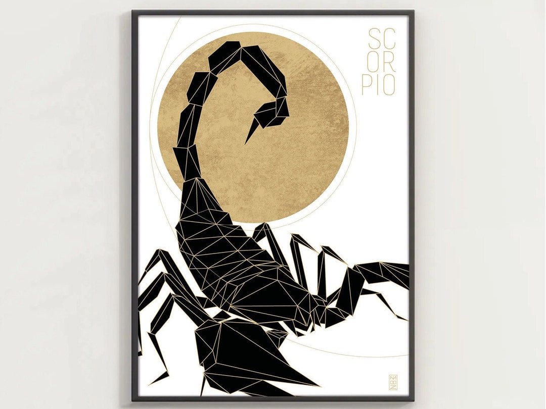 Scorpio - Astrology Decor Scorpio Poster - Zodiac Wall Decor for ...
