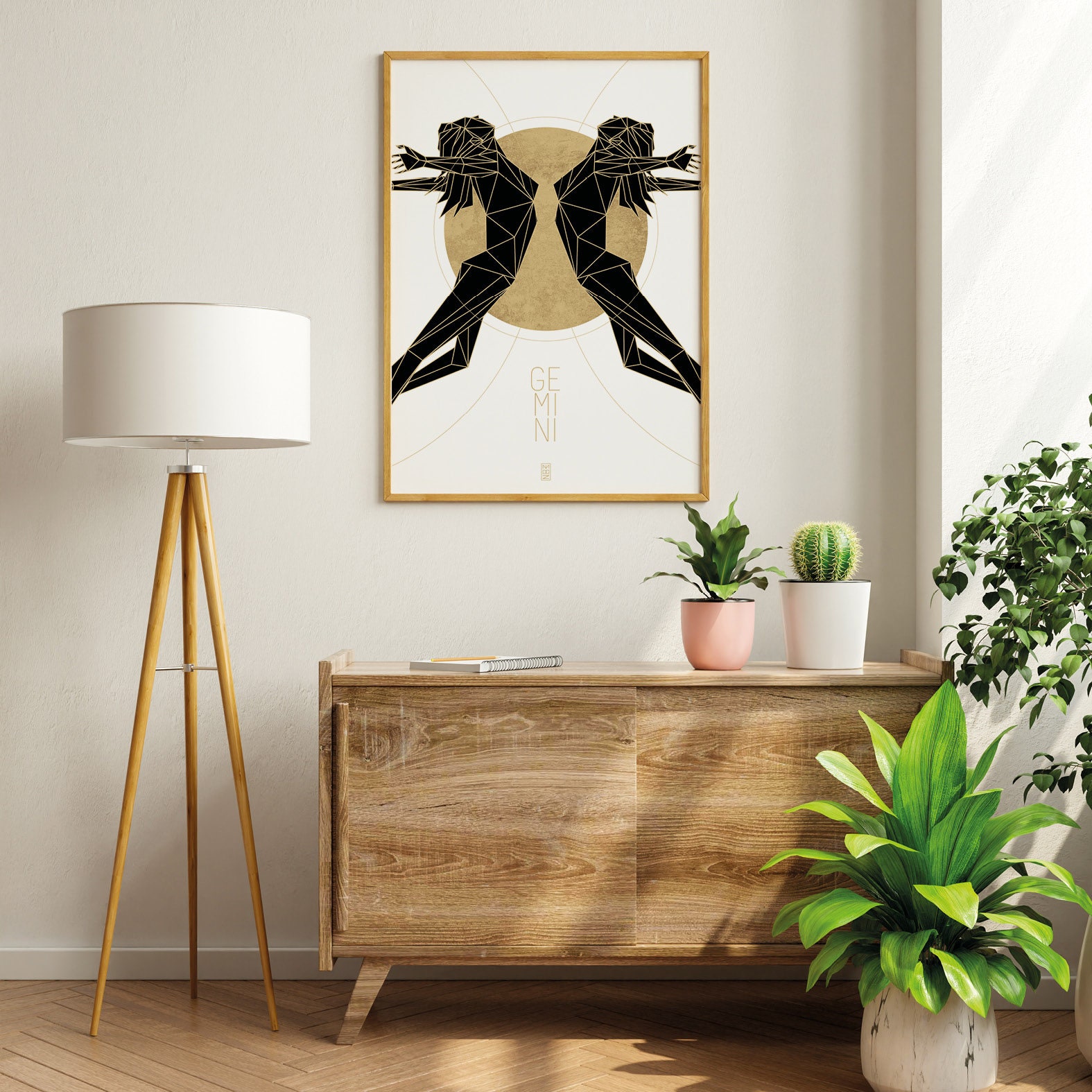 Gemini Astrology Decor Gemini Poster Zodiac Wall Decor for Astrology ...