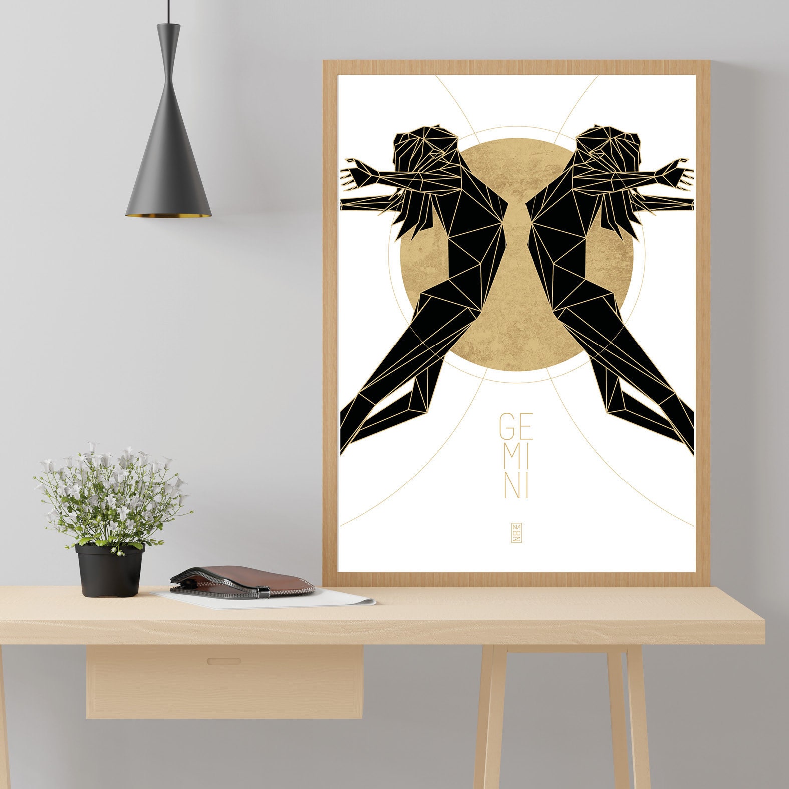 Gemini Astrology Decor Gemini Poster Zodiac Wall Decor for Astrology ...