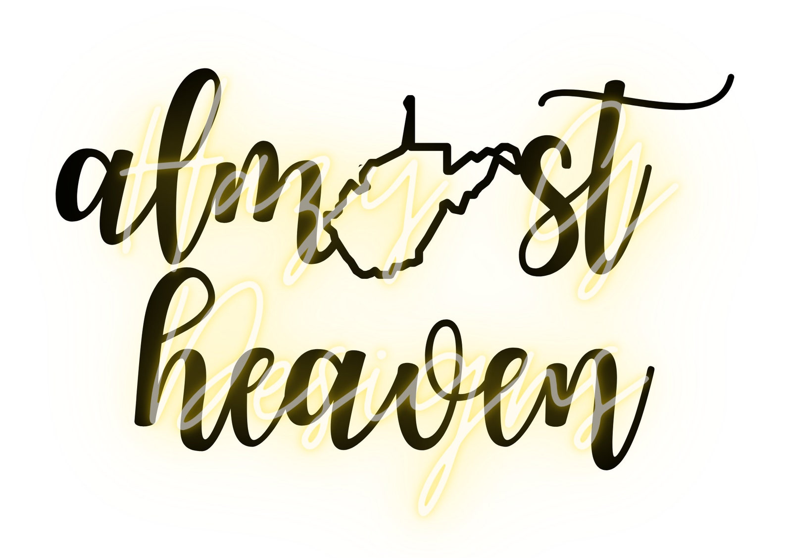 Almost Heaven WV PNG for Sublimation - Etsy