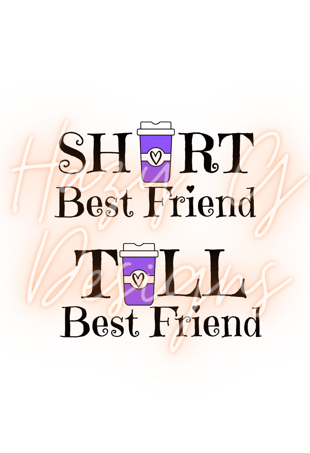 Short Best Friend and Tall Best Friend PNG for Sublimation - Etsy