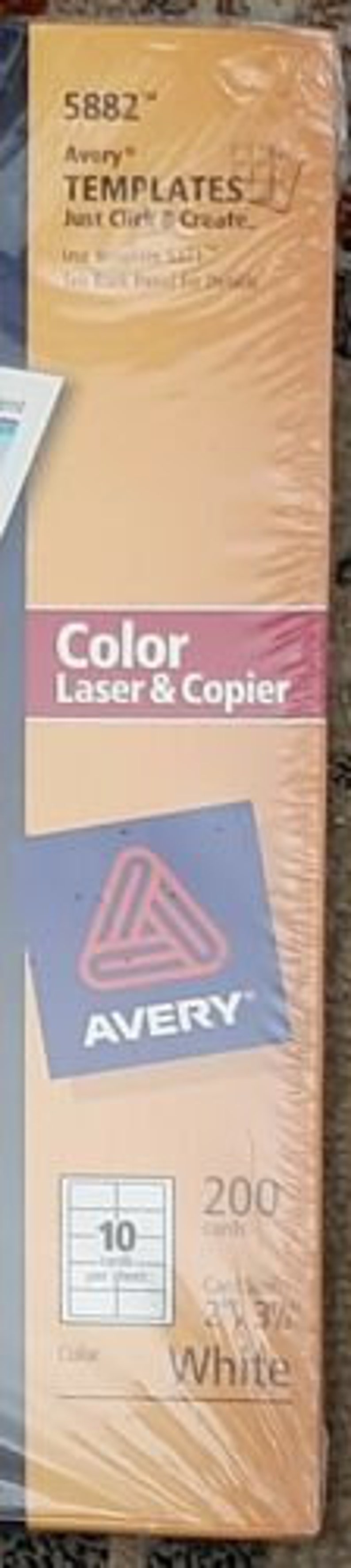 Avery White Clean Edge Business Cards 200 Cards Brand New Sealed - Etsy