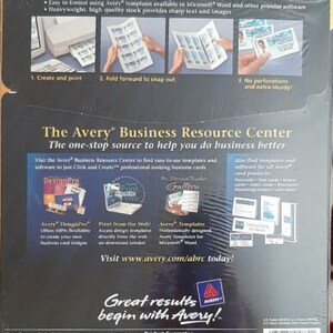 Avery White Clean Edge Business Cards 200 Cards Brand New Sealed - Etsy