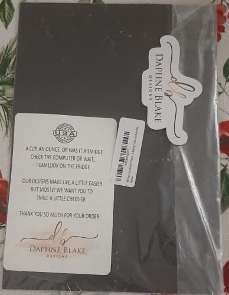 Kitchen Conversion Chart Magnet Imperial & Metric to - Etsy