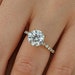 3.30 Carat Round Brilliant Diamond Engagement Ring: 14K White Gold ...